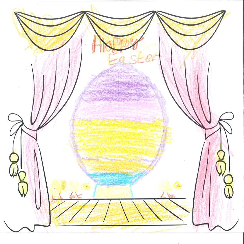 April Drawing Competition WINNER - The Hollies Farm Shop
